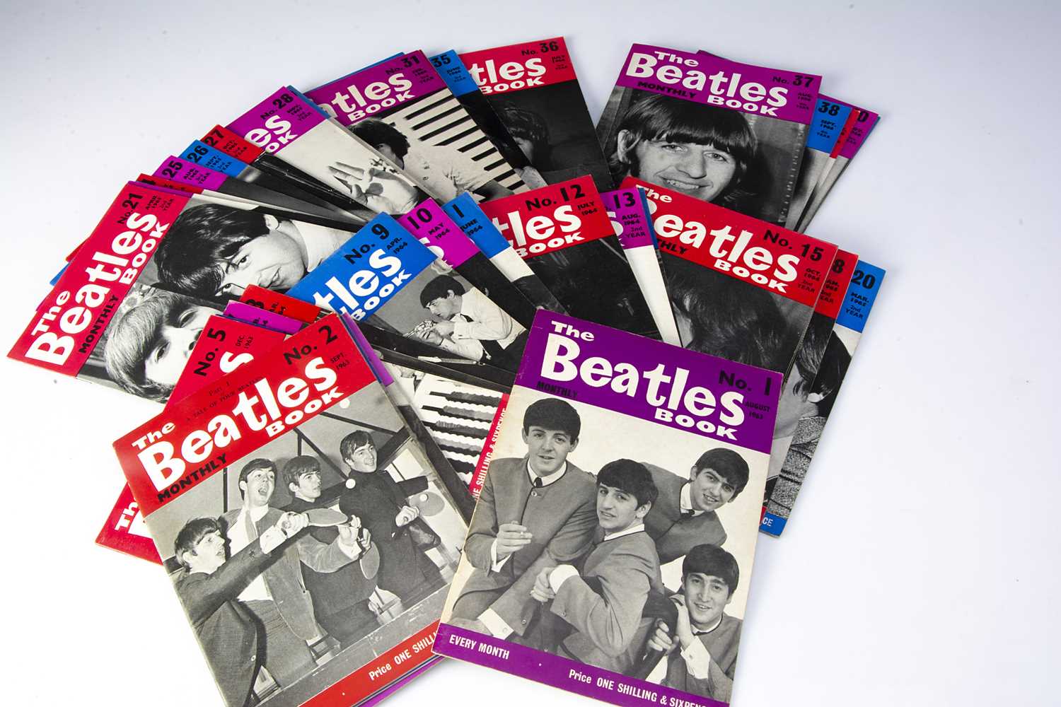 Lot 320 - Beatles Monthly Magazines,