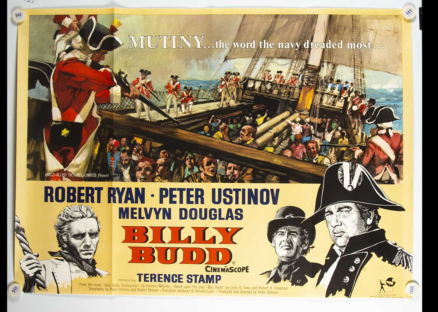 Lot 408 - Billy Budd (1962) Quad Posters,