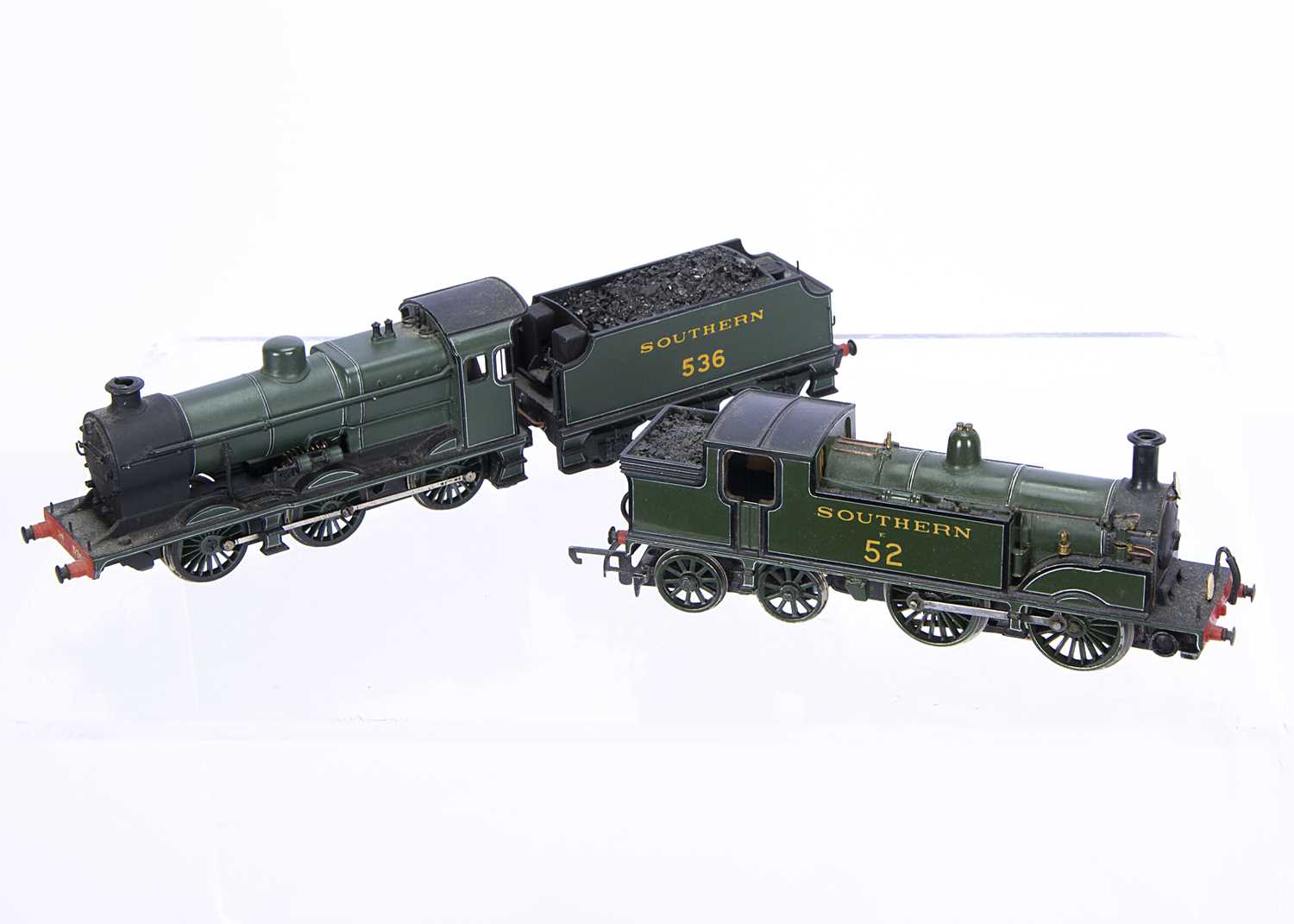 Lot 566 - Kitbuilt 00 Gauge SR green Steam