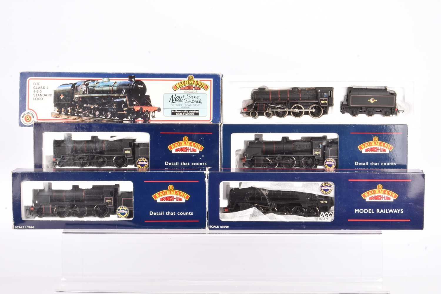 Lot 438 - Bachmann 00 Gauge BR black Steam Locomotives