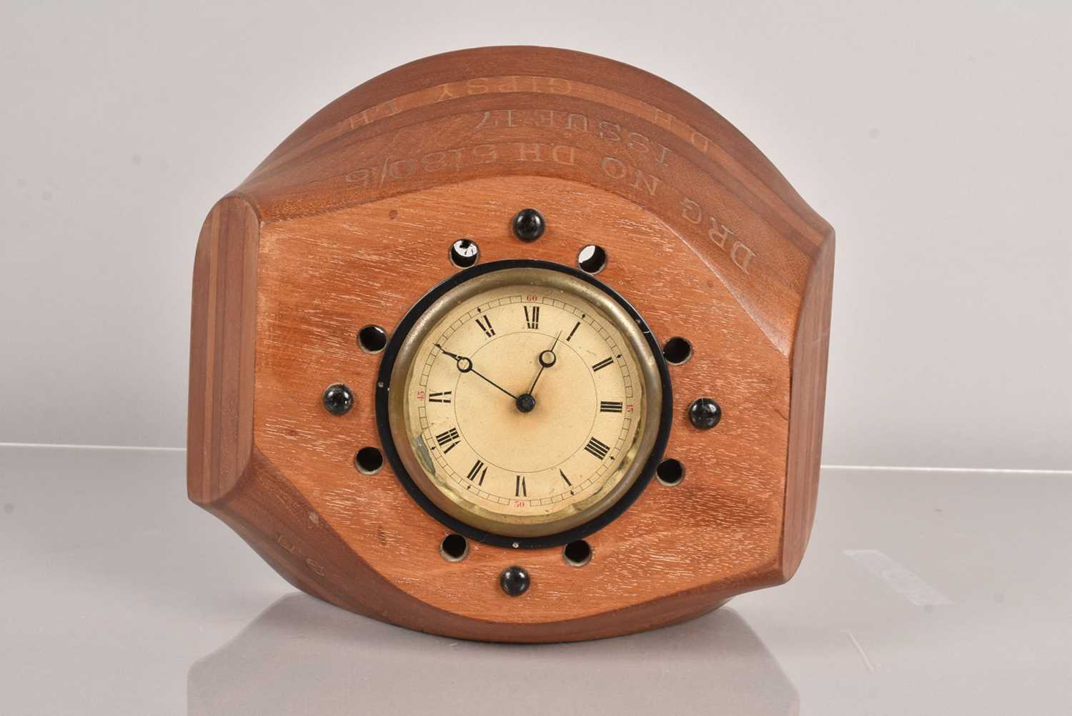 Lot 501 - A Cutdown Propeller Mantle Clock,