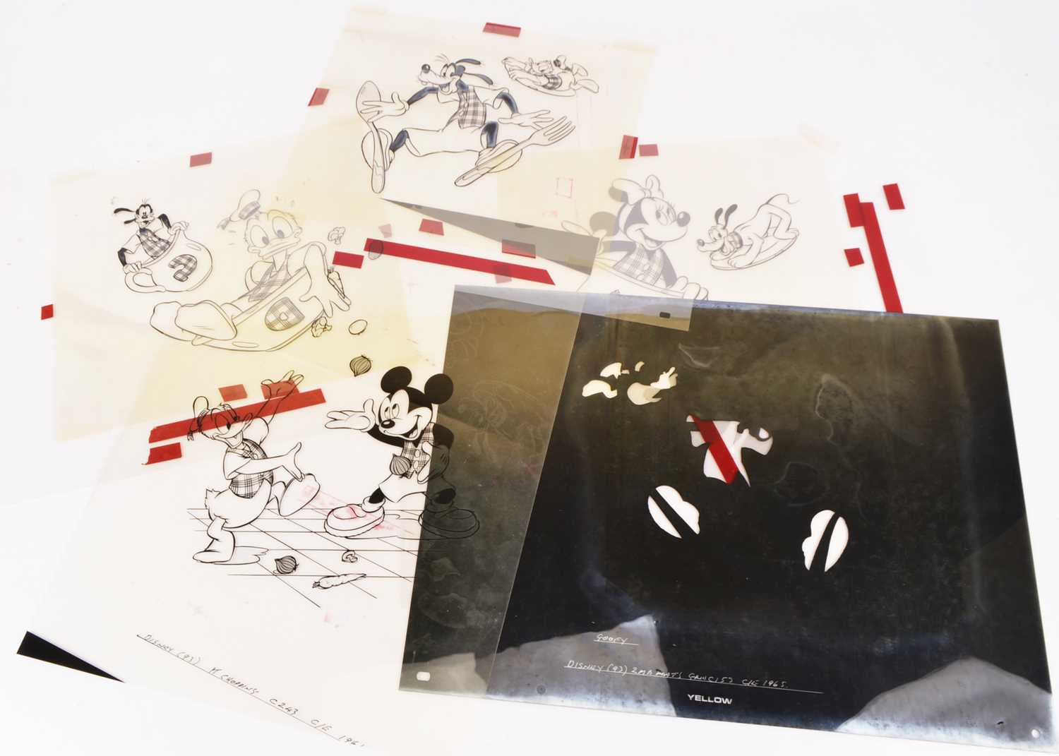 Lot 524 - Disney Cartoon Transparencies,