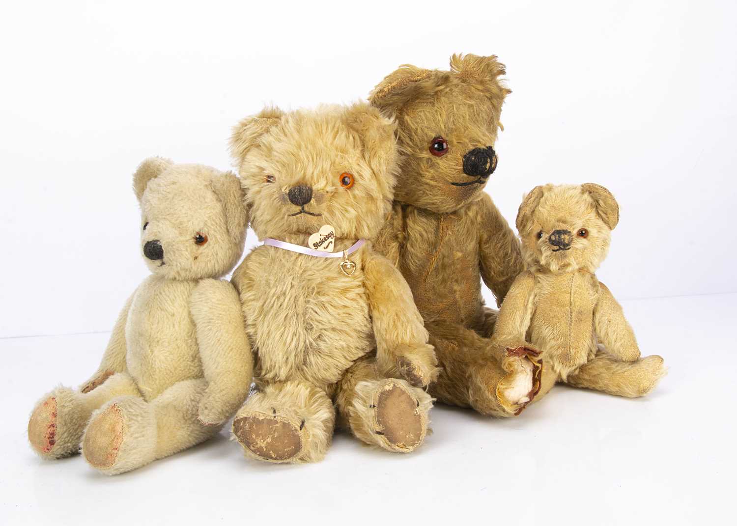 Lot 272 - Four post-war Chad Valley teddy bears,