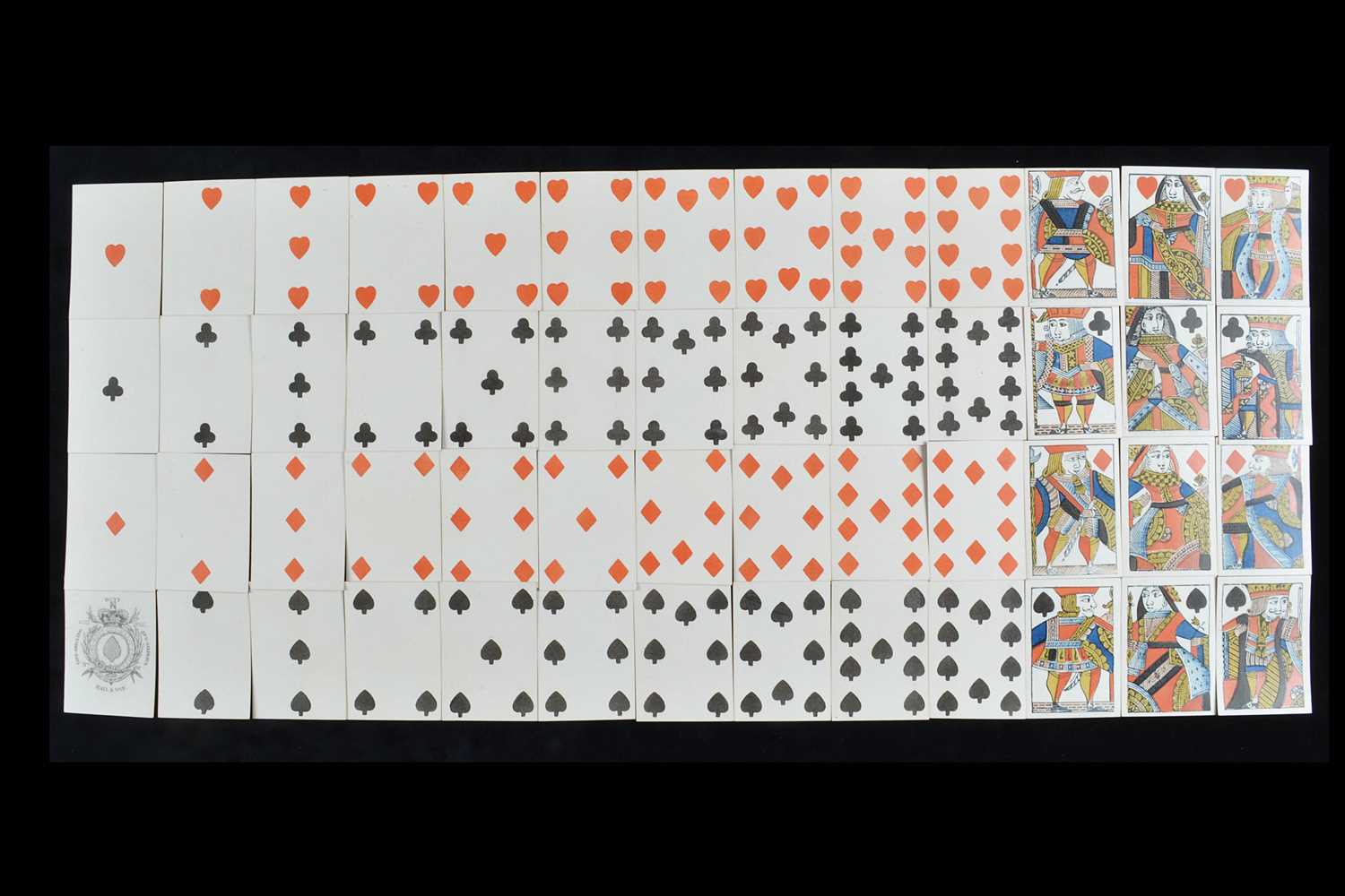 Lot 522 - A fine Hall & Son playing cards circa 1825,