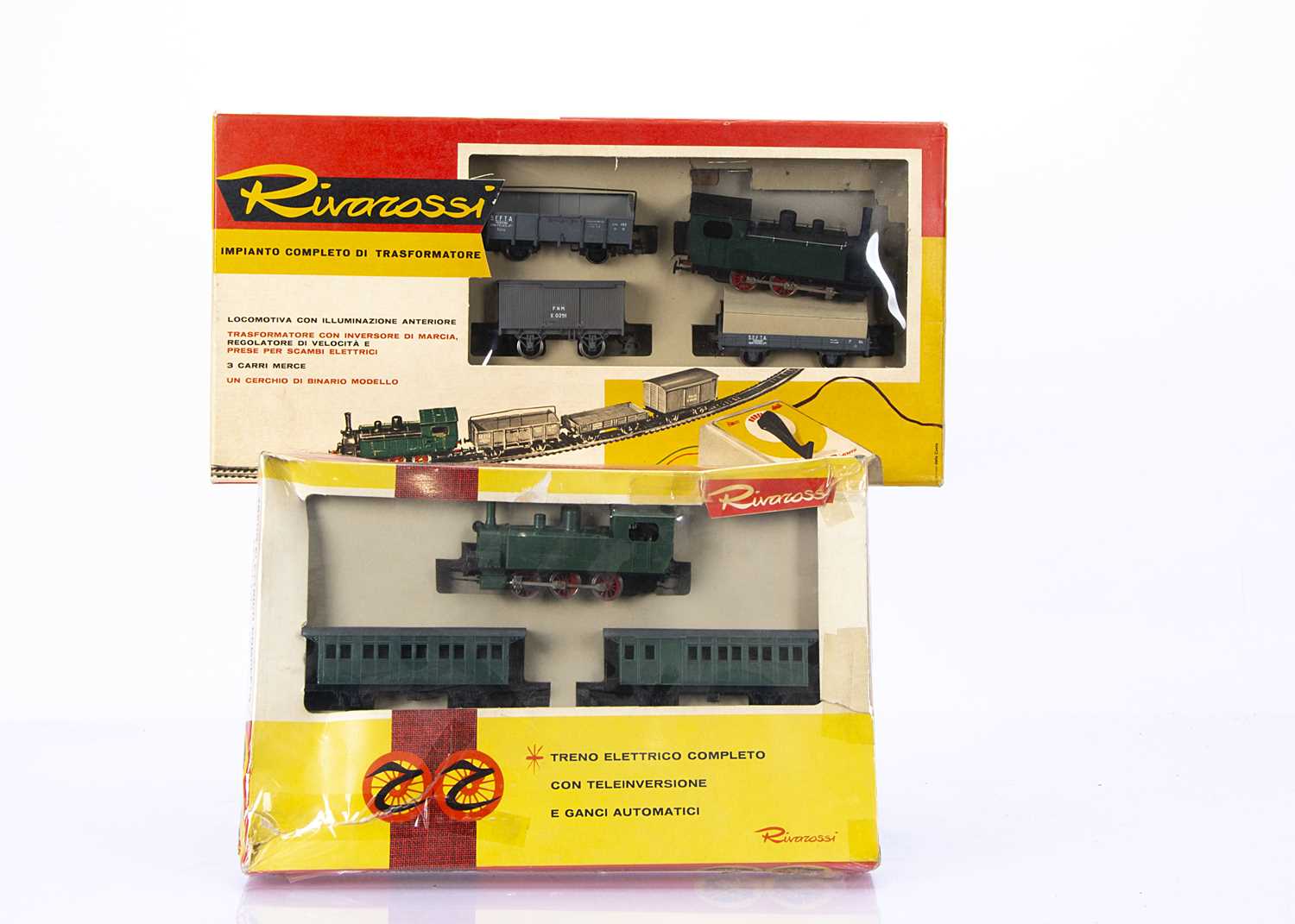 Lot 656 - Rivarossi 1960s Steam Train Sets,