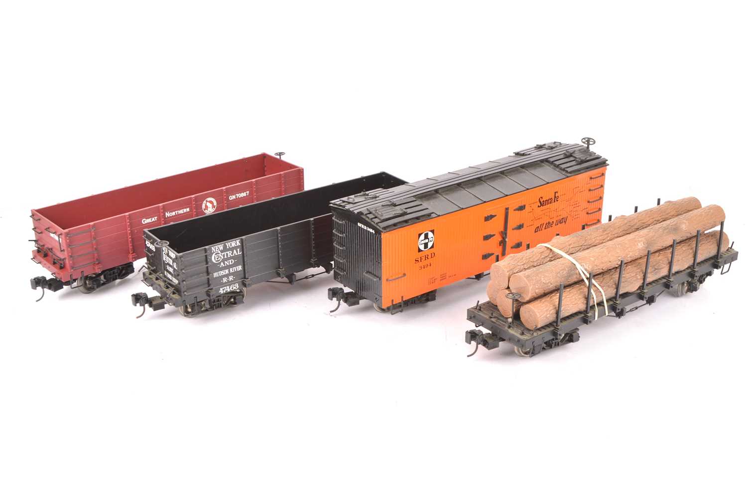 Lot 756 - Bachmann G Scale America Freight wagons (4),