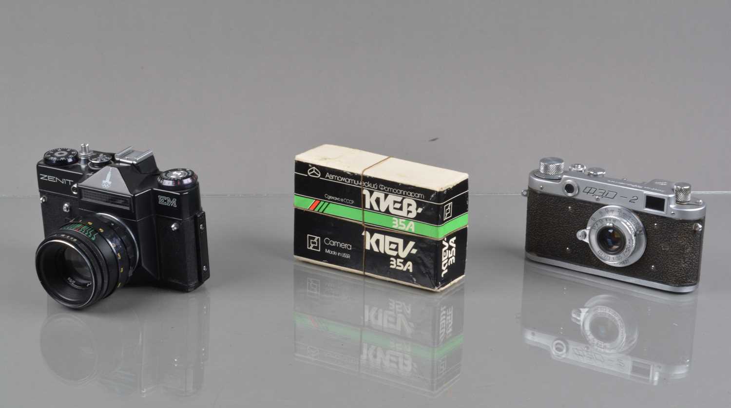 Lot 460 - Three Soviet Cameras,