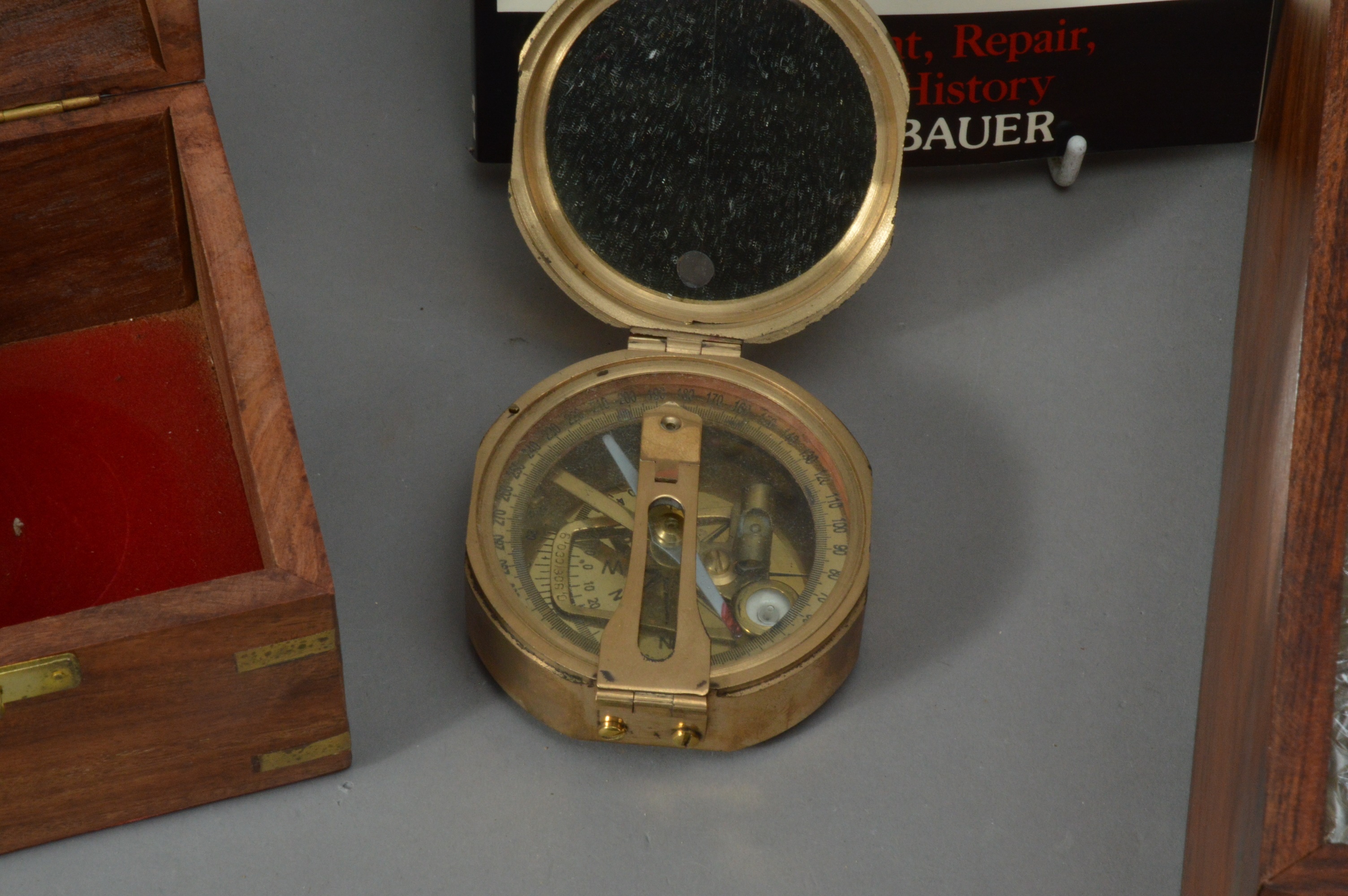 Lot 181 - A sexton and compass,