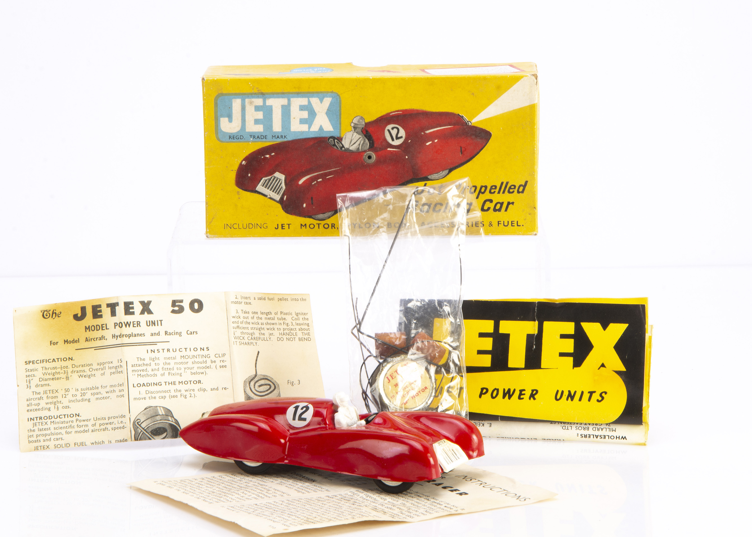 Lot 630 - A Jetex Jet Propelled Racing Car,