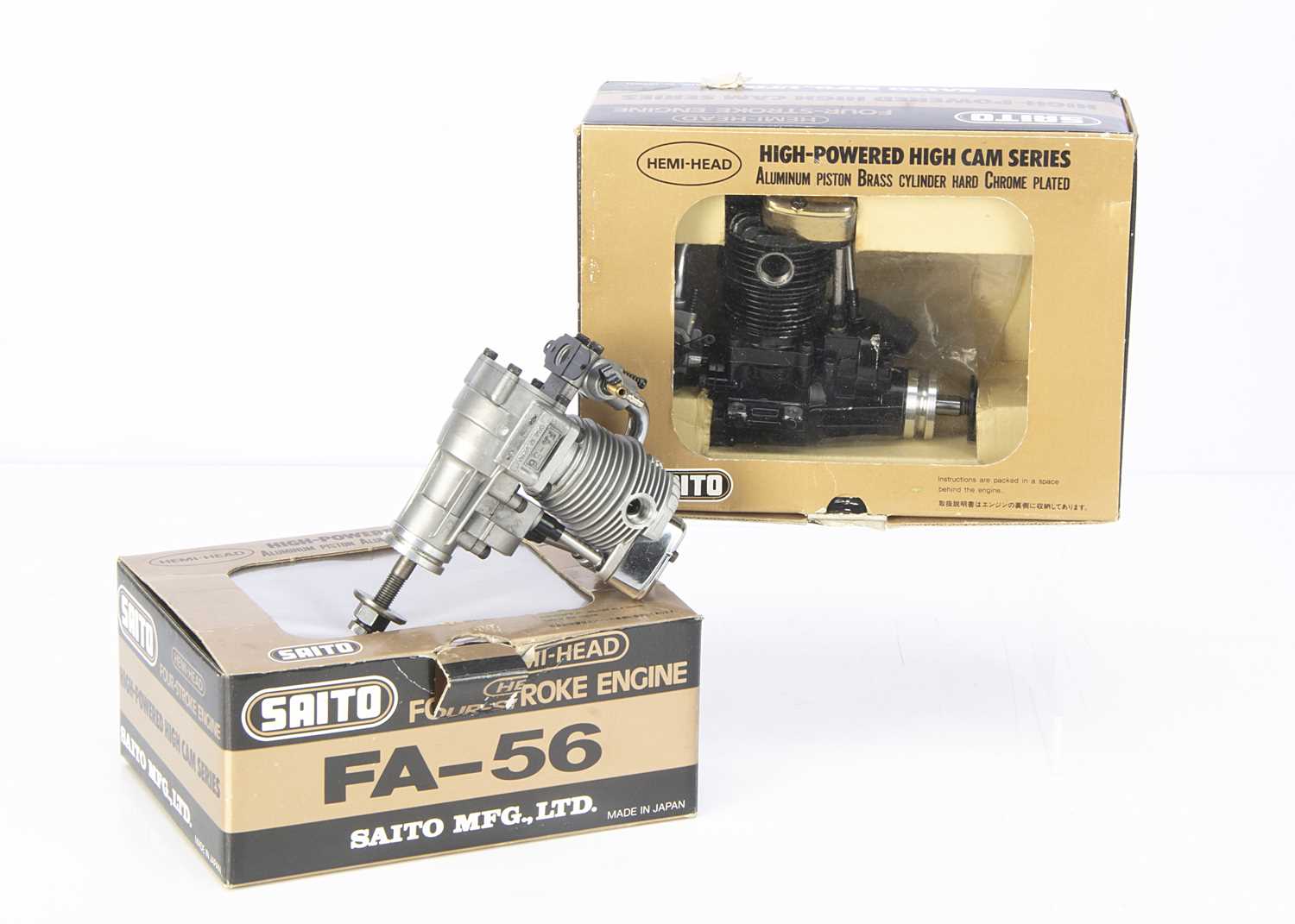 Lot 687 - Pair of Saito Model Aircraft 4-Stroke Aero