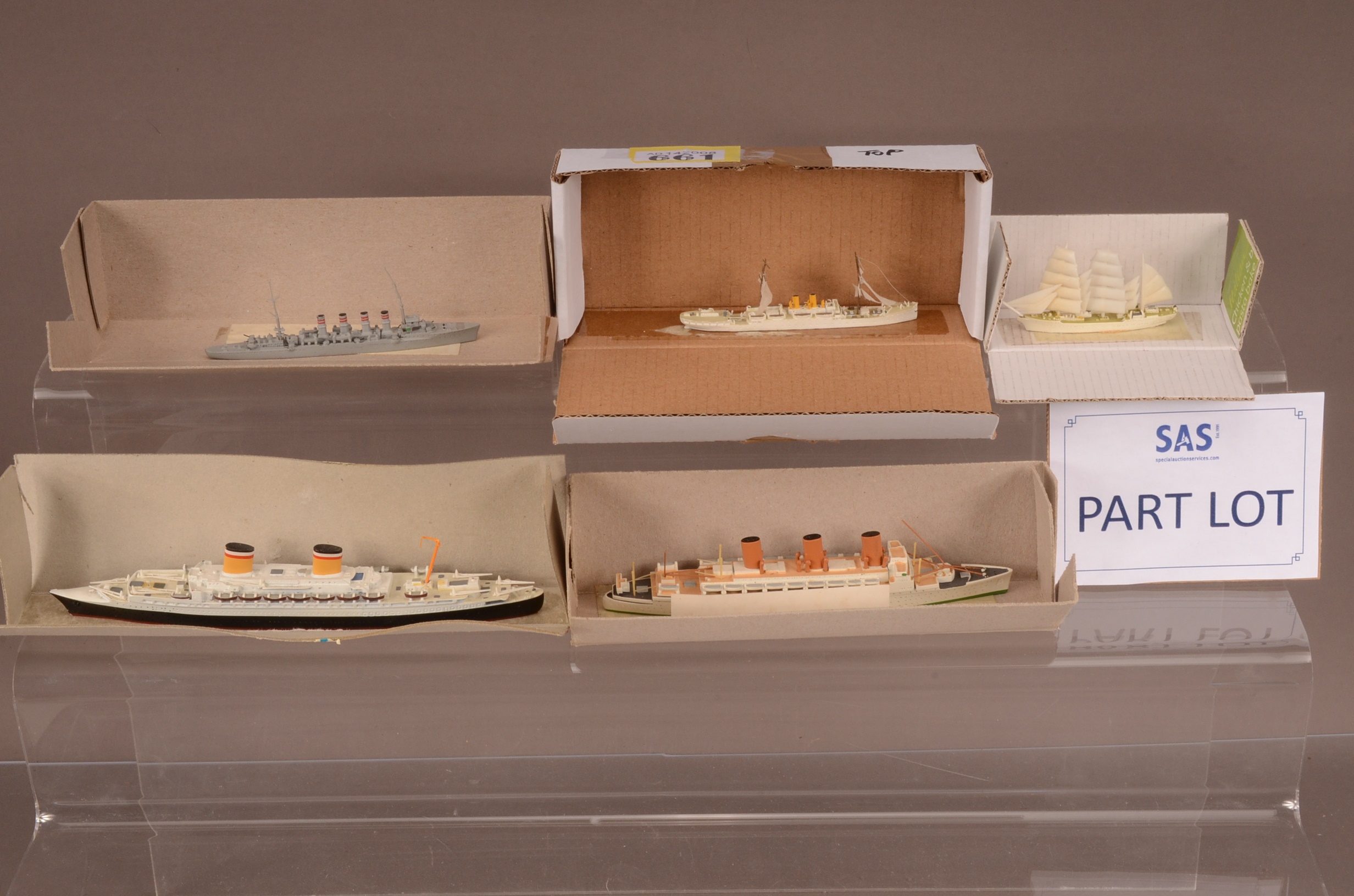 Lot 824 - Waterline Models 1:1200 scale,