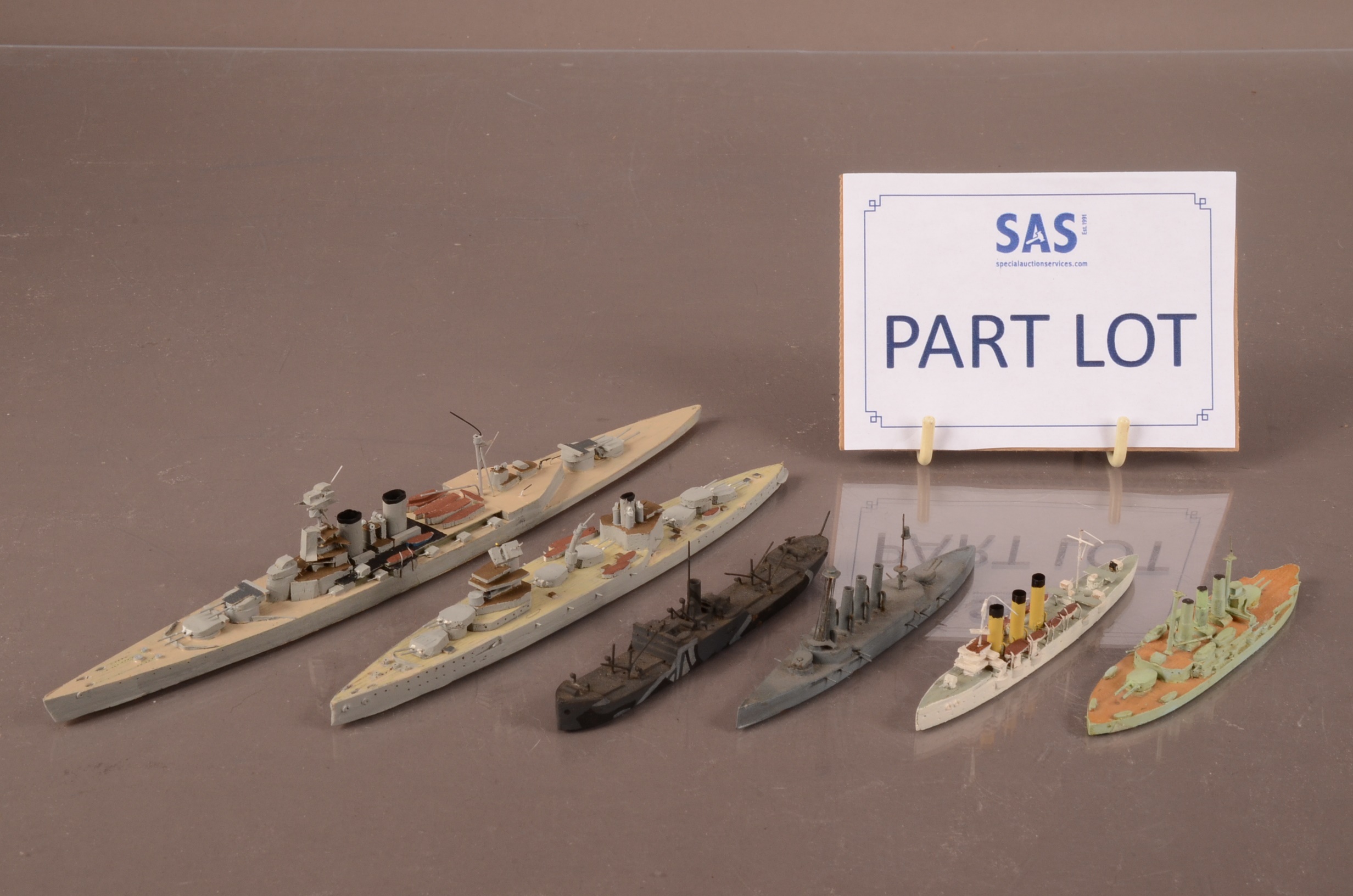Lot 849 - Waterline Models 1:1200 scale,