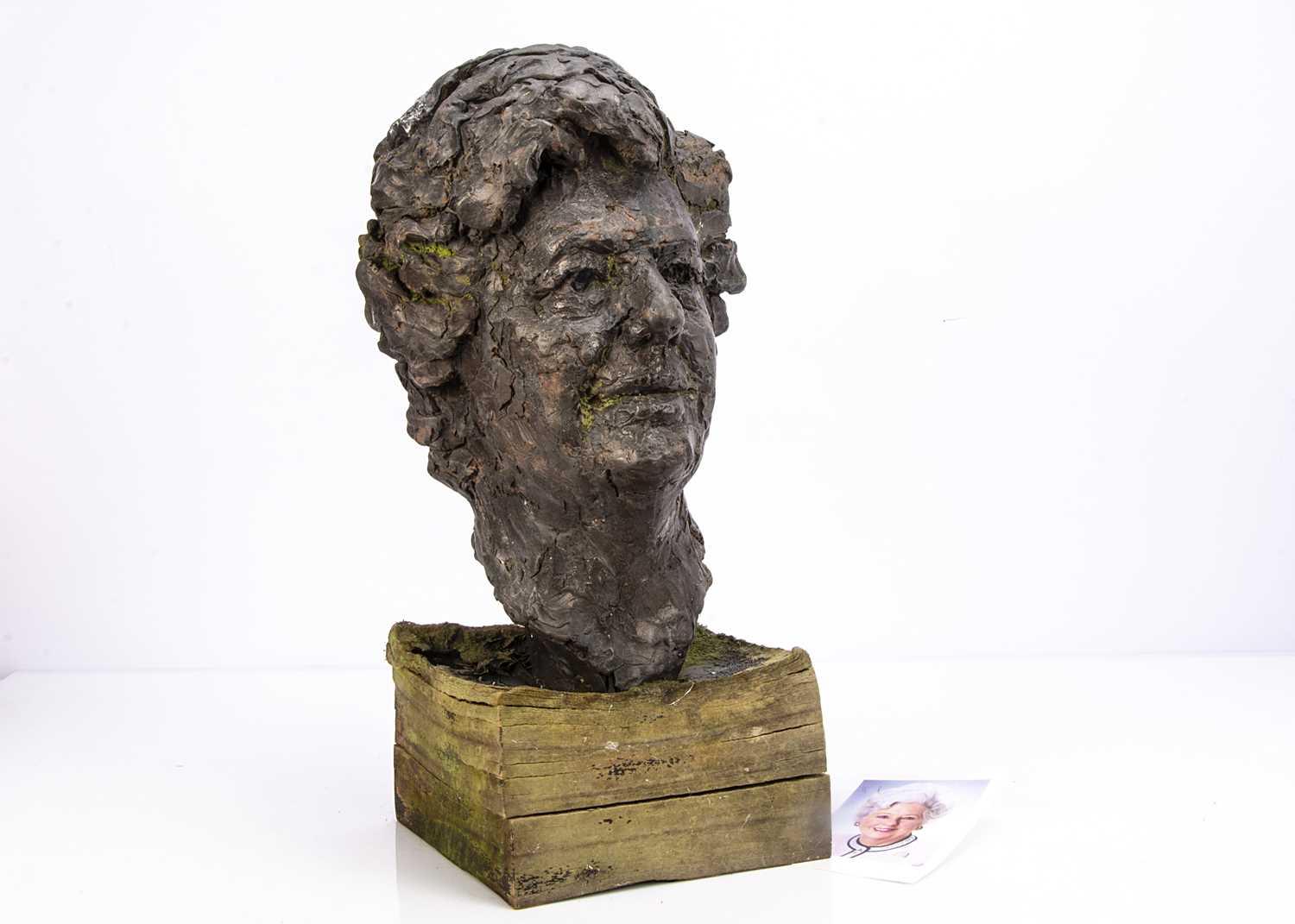 Lot 107 - Frances Segelman (b 1949-) resin bust of