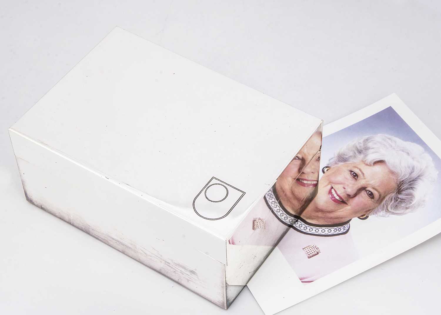 Lot 187 - A modern silver plated Aquascutum cigarette