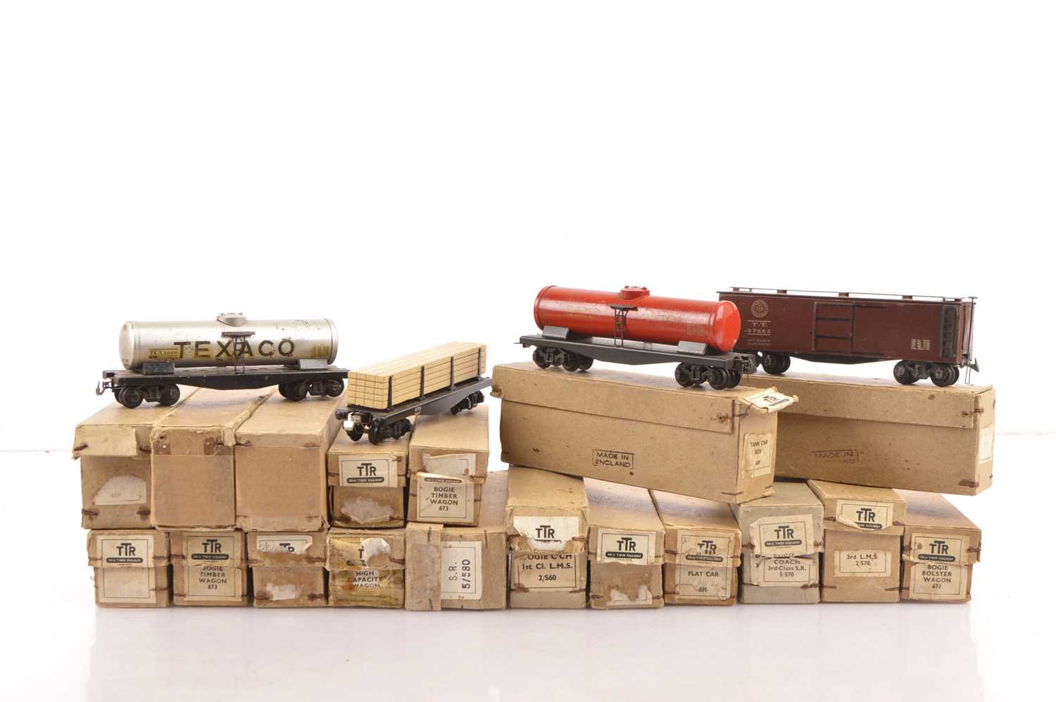 Lot 415 - Boxed pre-war TTR 00 Gauge Rolling Stock,