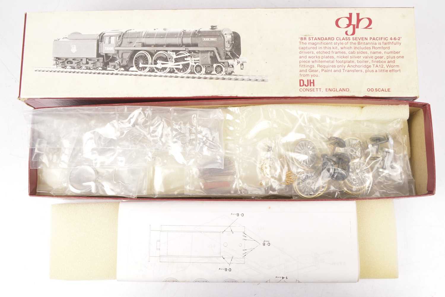 Lot 458 - DJH 00 Gauge unmade Standard Britannia Class