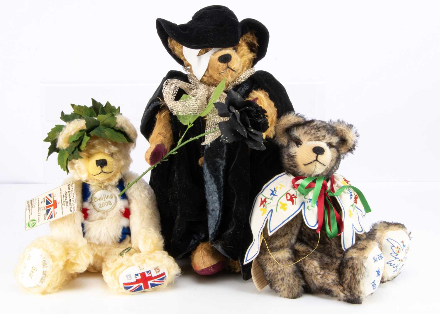 Lot 214 - Three Limited edition Hermann teddy bears,