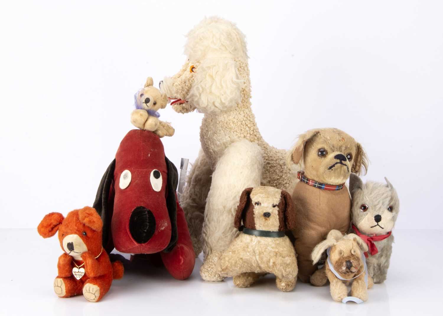 Lot 425 - Eight Dog soft toys,