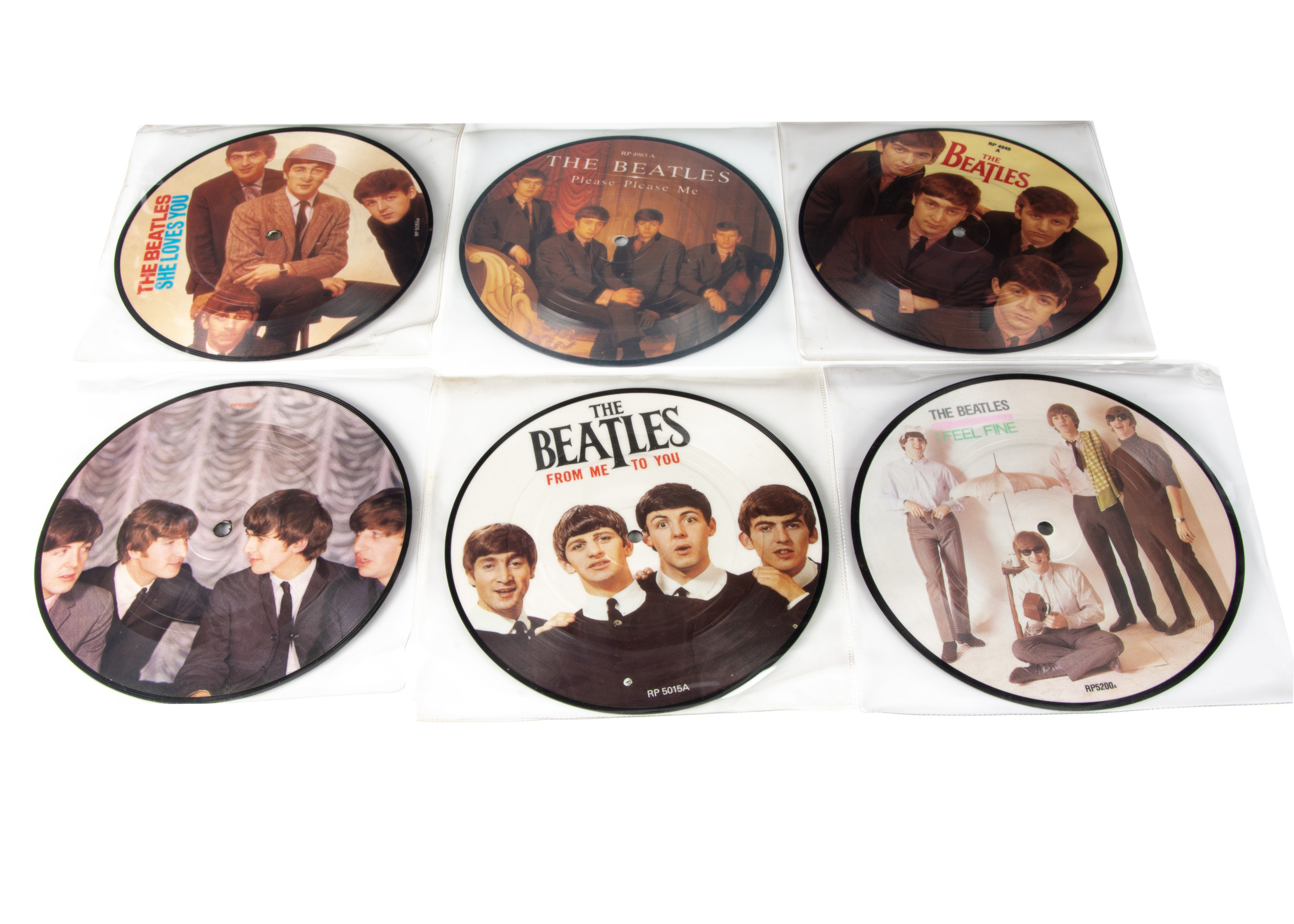 Lot 21 - Beatles Picture Discs,