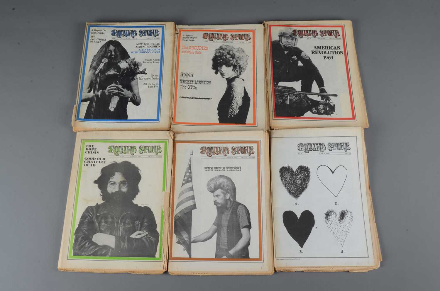 Lot 387 - Rolling Stone Magazines 1969,