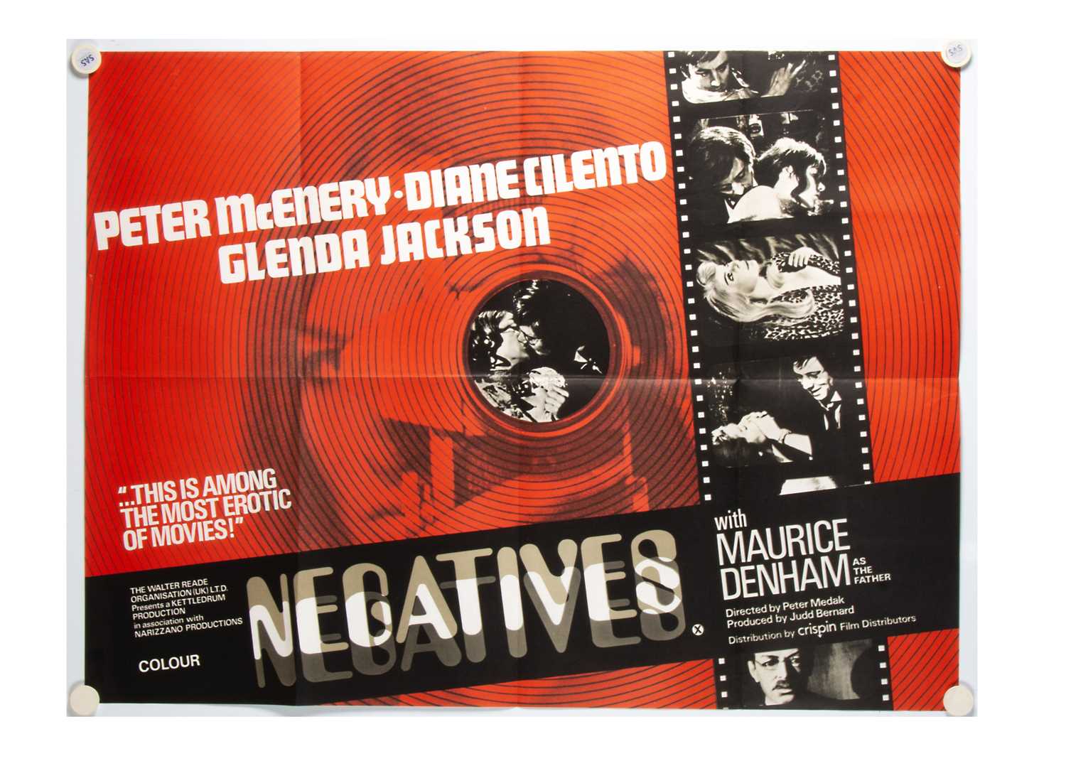Lot 525 - Negatives (1970) UK Quad Poster,