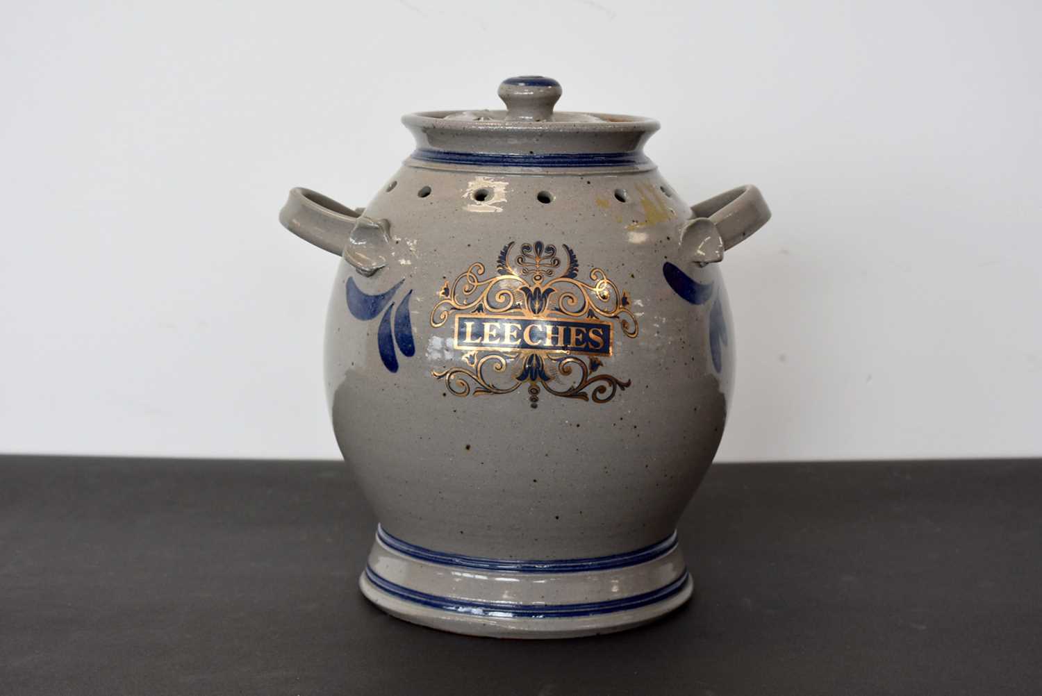 Lot 139 - A stoneware 'Leeches' jar,