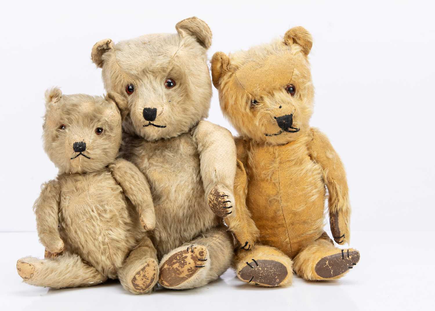 Lot 213 - Three post-war Chiltern Hugmee teddy bears,