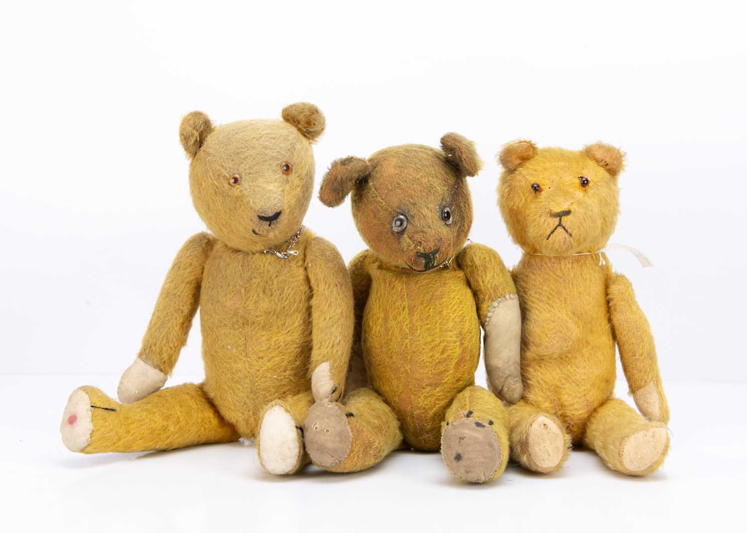 Lot 380 - Three 1930s German teddy bears,