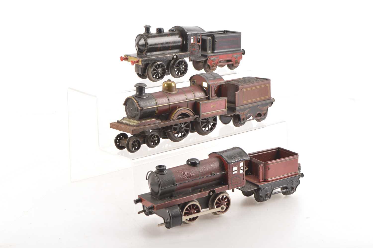 Lot 460 - Marklin 0 Gauge trio of Clockwork