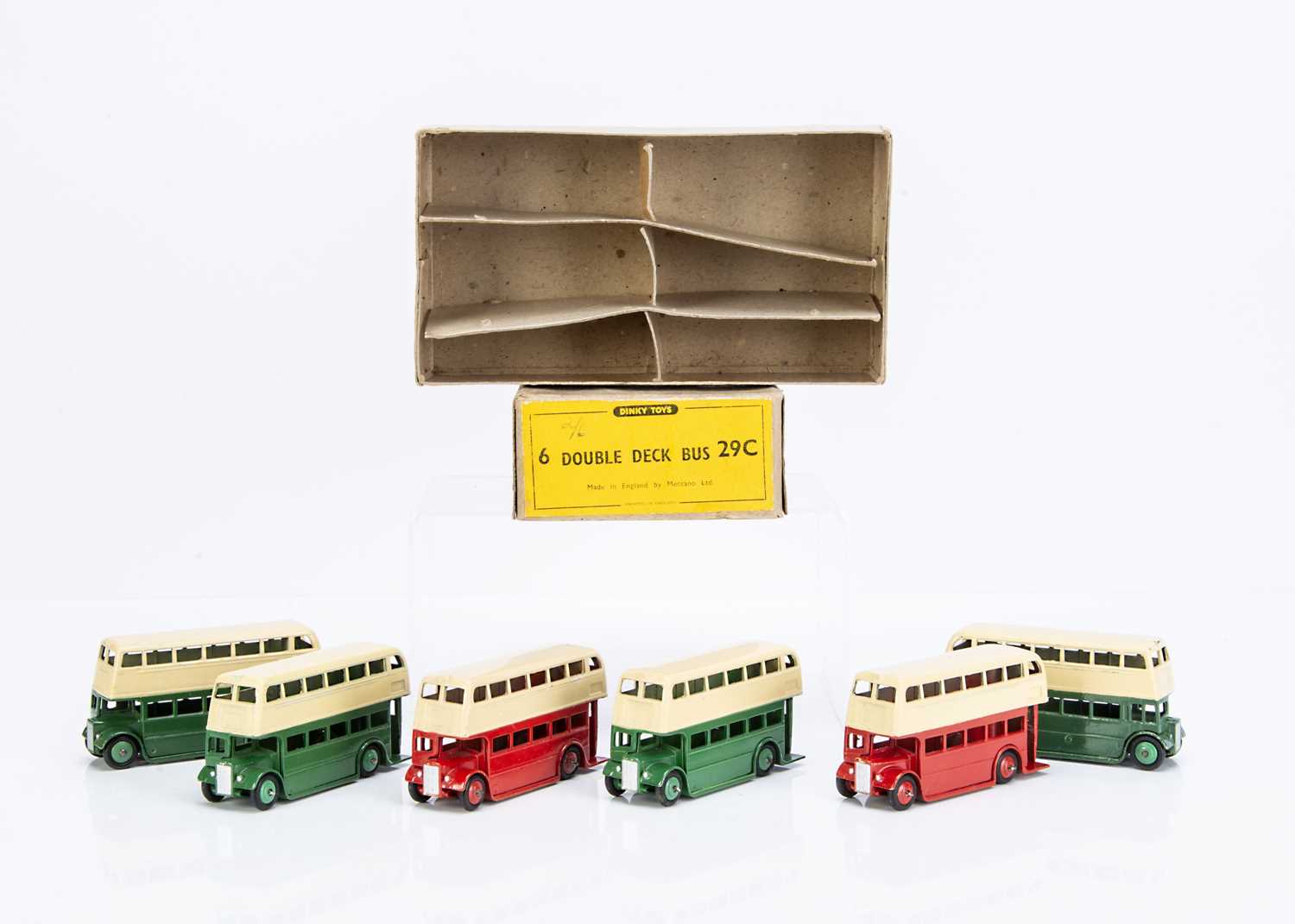 Lot 33 - A Dinky Toys 29c Double Deck Bus Trade Box,