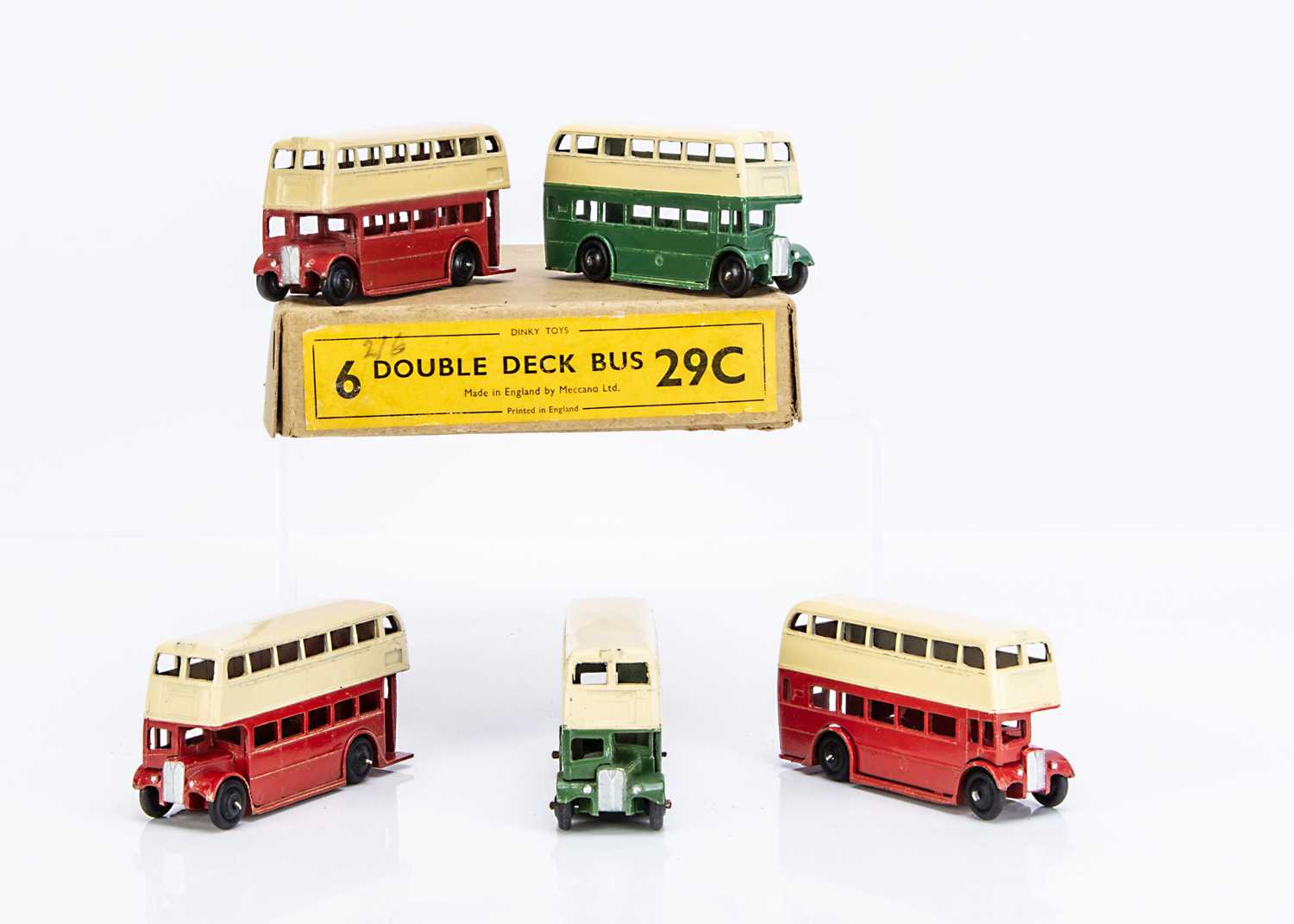 Lot 35 - A Dinky Toys 29c Double Deck Bus Trade Box,
