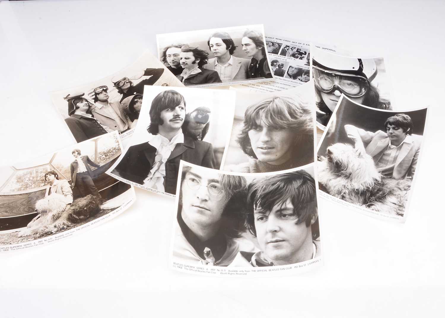 Lot 547 - Beatles Superpix Fan Club Photos,