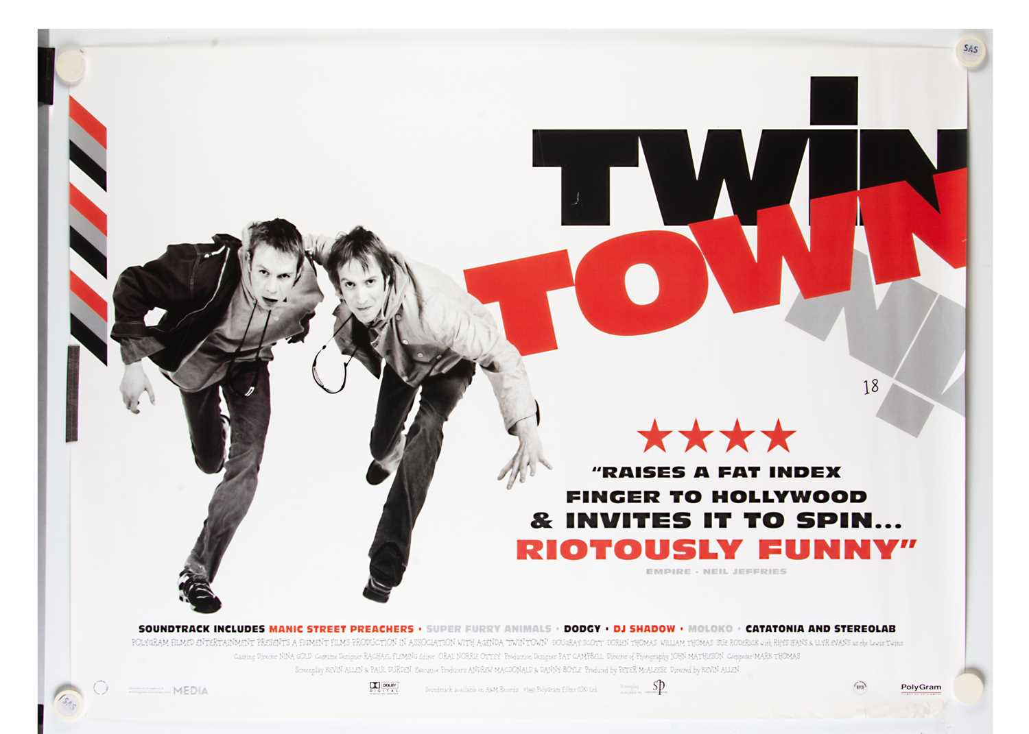 Lot 685 - Twin Town (1997) Quad Posters,