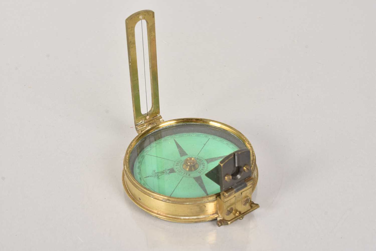 Lot 210 - An Elliott Bros Artillery Compass,