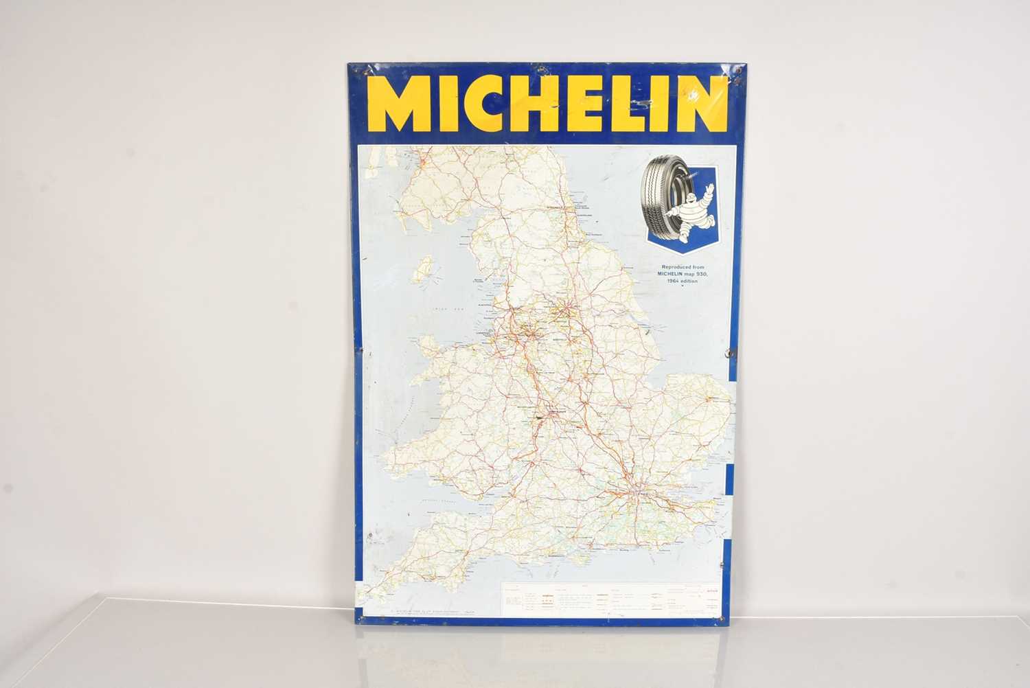 Lot 565 - A Michelin Aluminium Map,