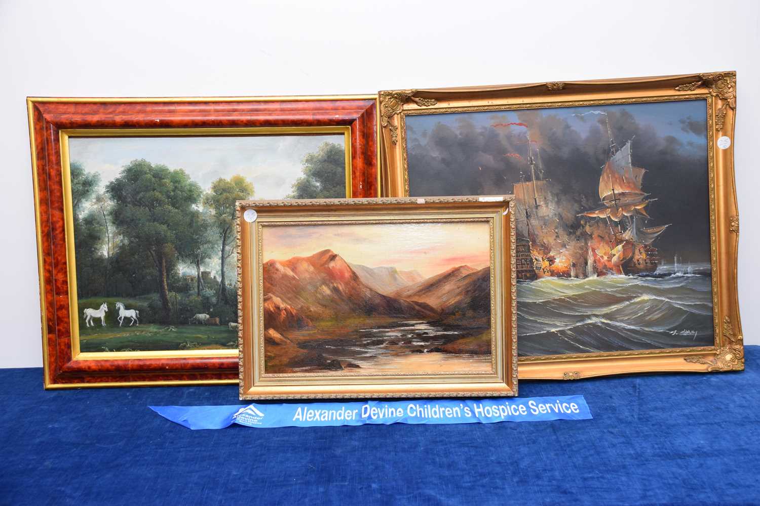 Lot 24 - Three paintings,