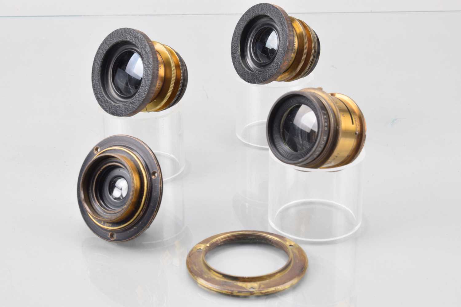 Lot 199 - A Group of Brass Lenses,