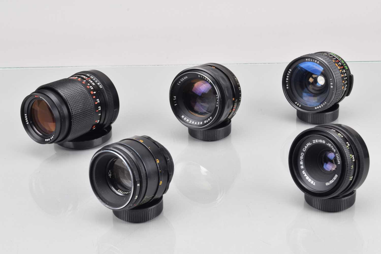 Lot 472 - A Group of M42 Mount Lenses,