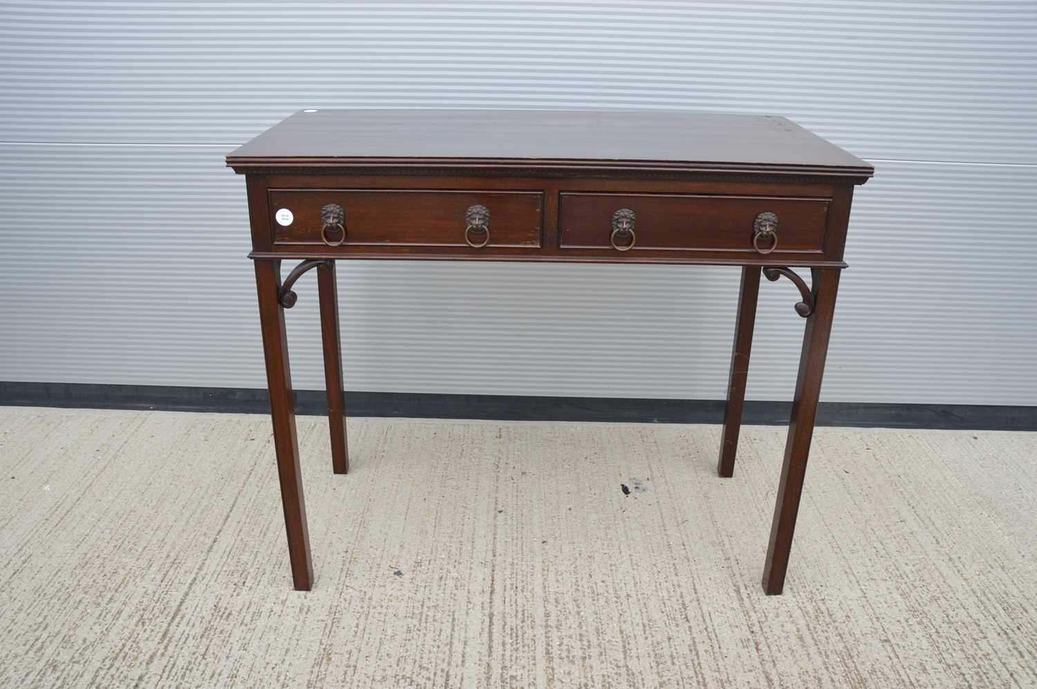 Lot 127 - A reproduction George III style mahogany
