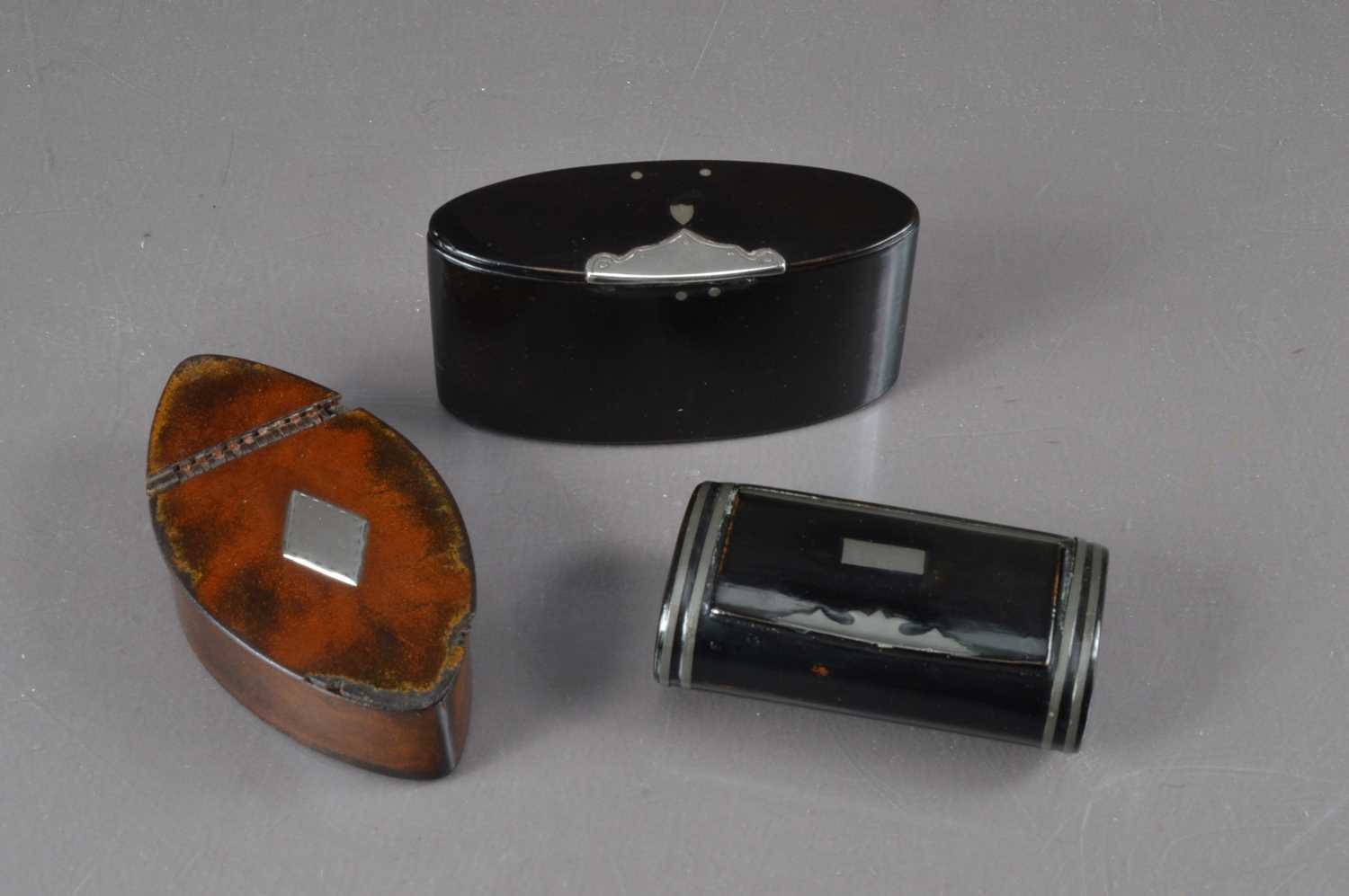 Lot 279 - Three 19th Century snuff boxes,