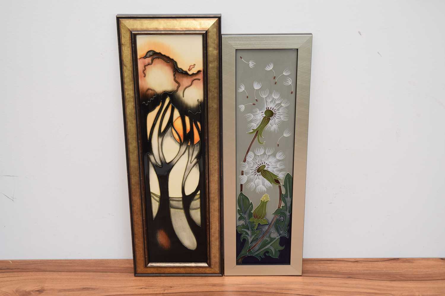 Lot 494 - Two modern Moorcroft Pottery plaques,