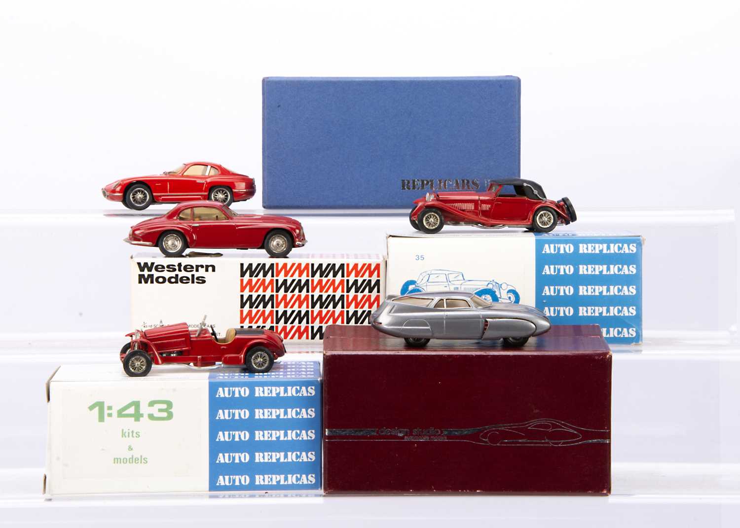 Lot 126 - White Metal 1:43 Scale Alfa Romeo Models,