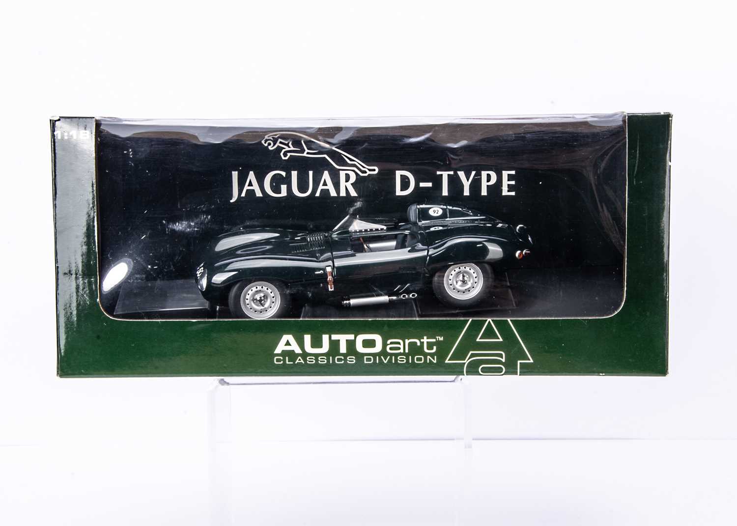 Lot 145 - AutoArt 1:18 Scale Jaguar D-Type Short Nose