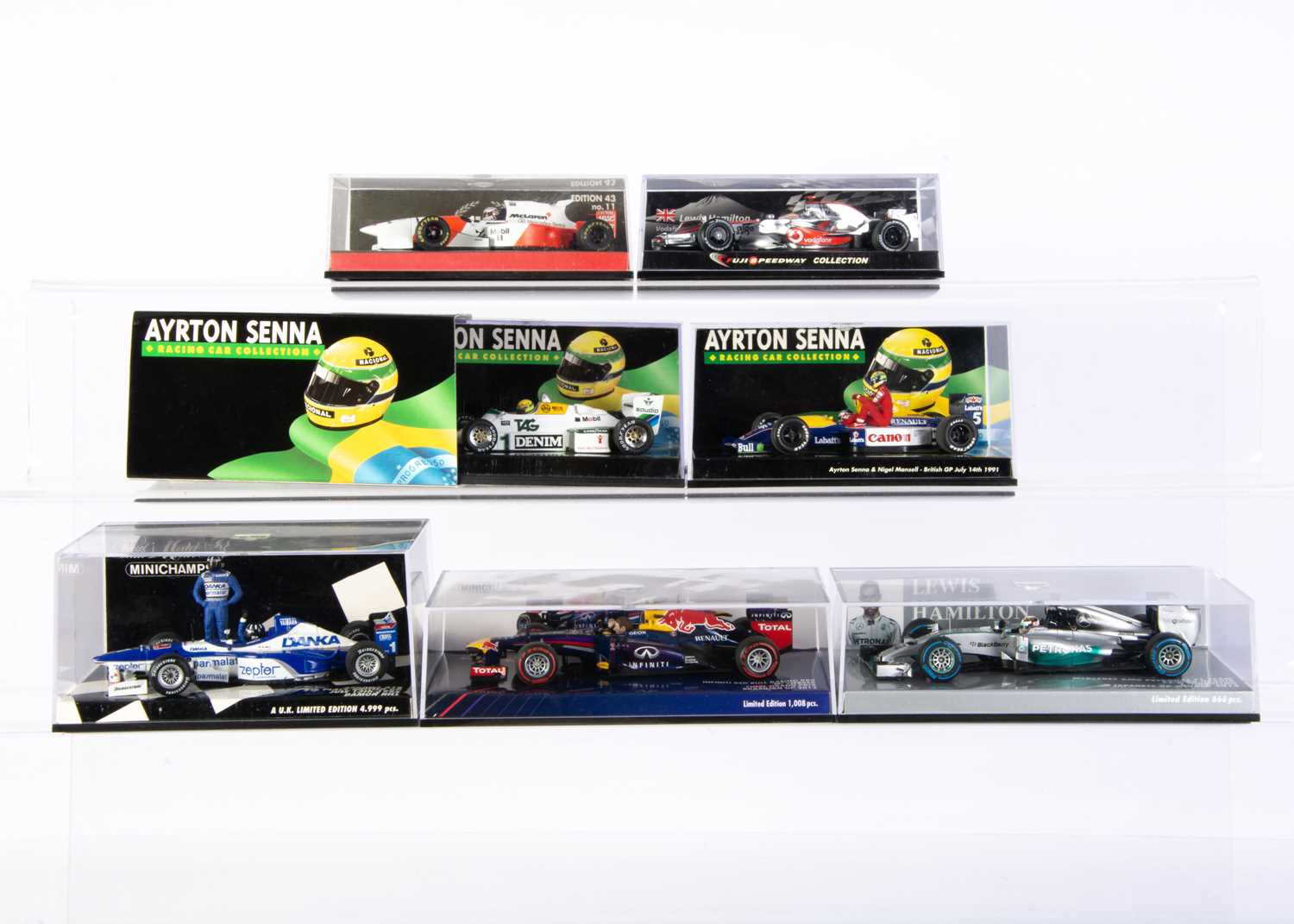 Lot 162 - Minichamps 1:43 Scale F1 Models,