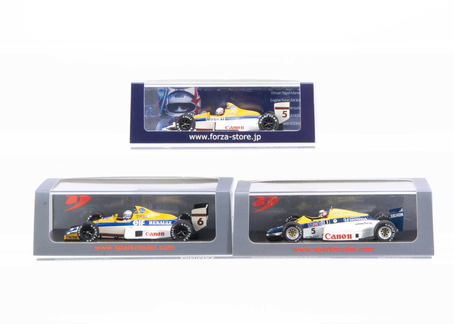 Lot 163 - Spark 1:43 Scale F1 Models,