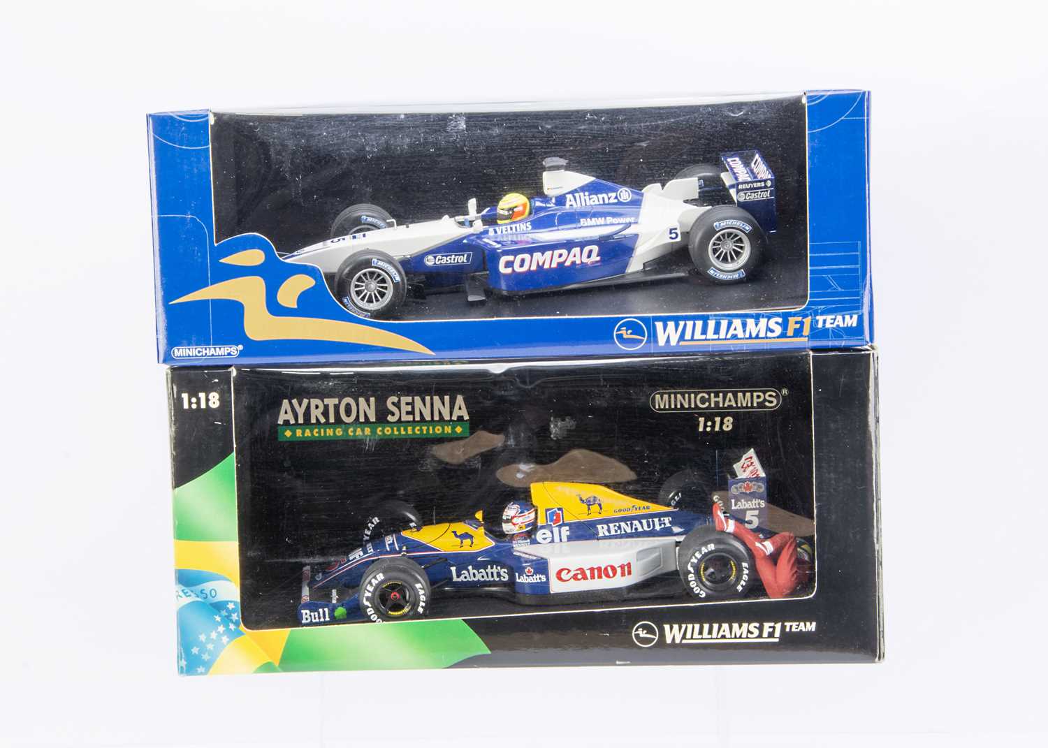 Lot 166 - Minichamps 1:18 Scale F1 Models,