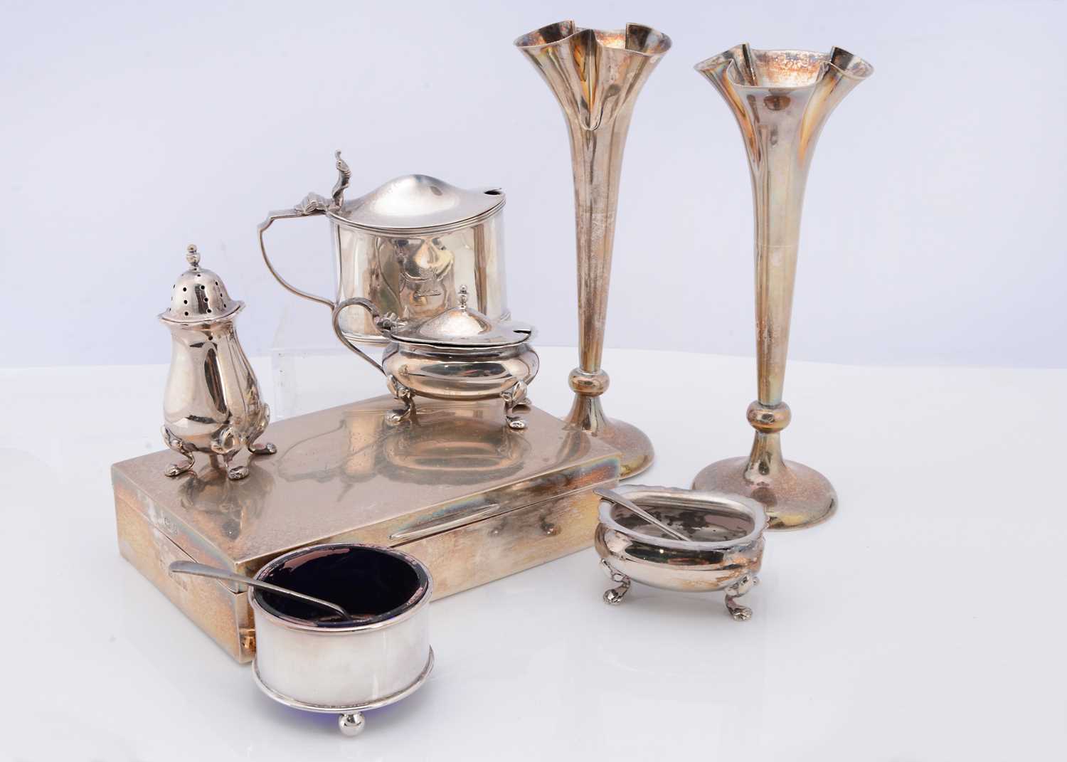 Lot 449 - Eight various silver items,