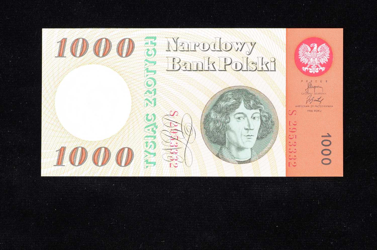 Lot 259 - Poland 1000 Zloty banknote,