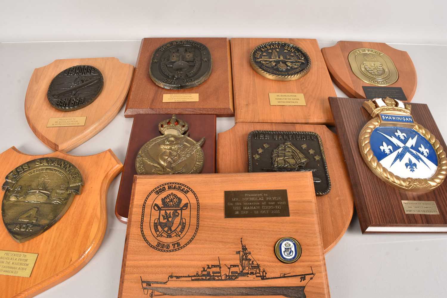 Lot 331 - An assortment of various Military Plaques,