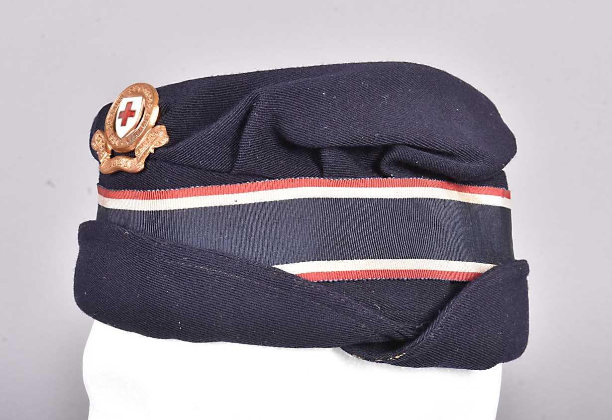 Lot 415 - A WWII British Red Cross Pillar Box hat,